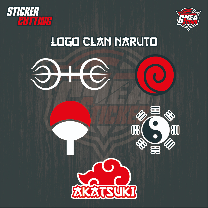 Jual Sticker Clan Naruto Cutting - Stiker Clan Uchiha | Shopee Indonesia