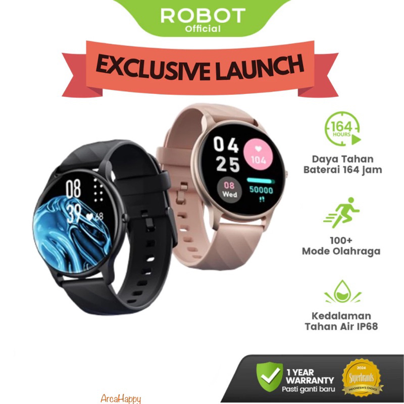 Jual ROBOT Smartwatch GT 1 Smartwatch Aluminium Alloy 1.32 Inch ...