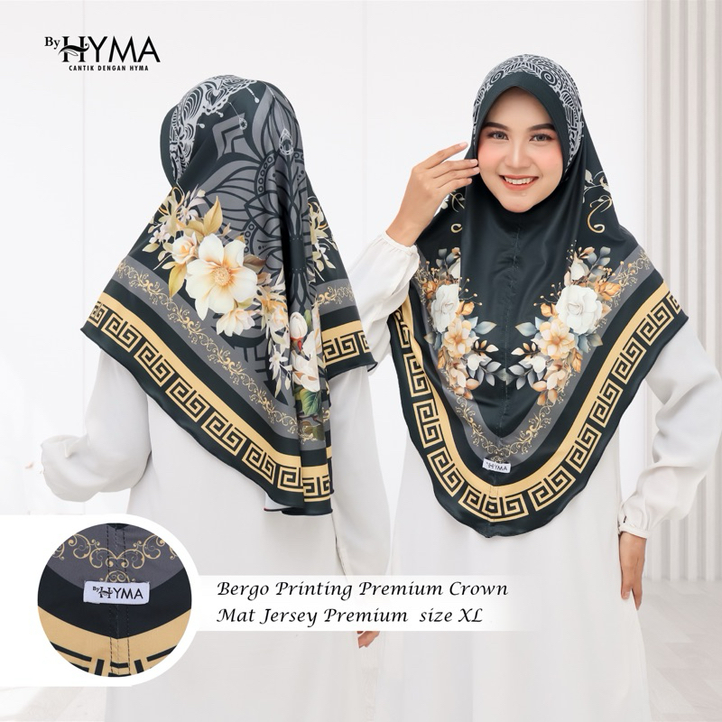 Jual Hyma Hijab - Jilbab instan Bergo Motif Printing Jersey Premium ...
