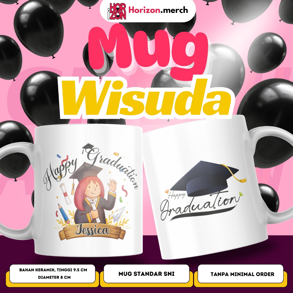 Jual MUG WISUDA CUSTOM | Shopee Indonesia