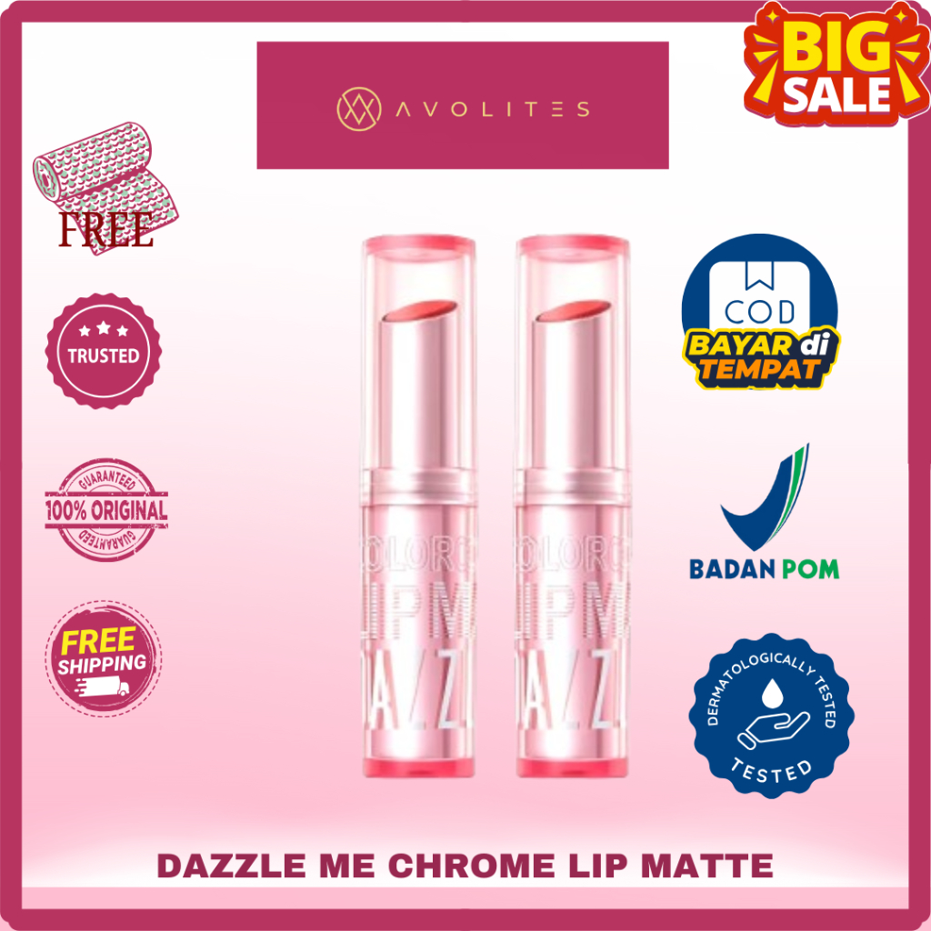 Jual [NEW LAUNCH] DAZZLE ME Color Chrome Lip Matte lipstick dazzle me ...
