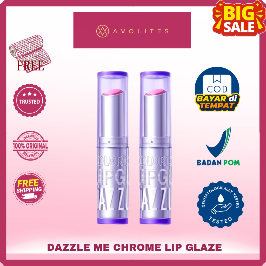 Jual DAZZLE ME Color Chrome Lipglaze New Launch dazzle me lip cream ...