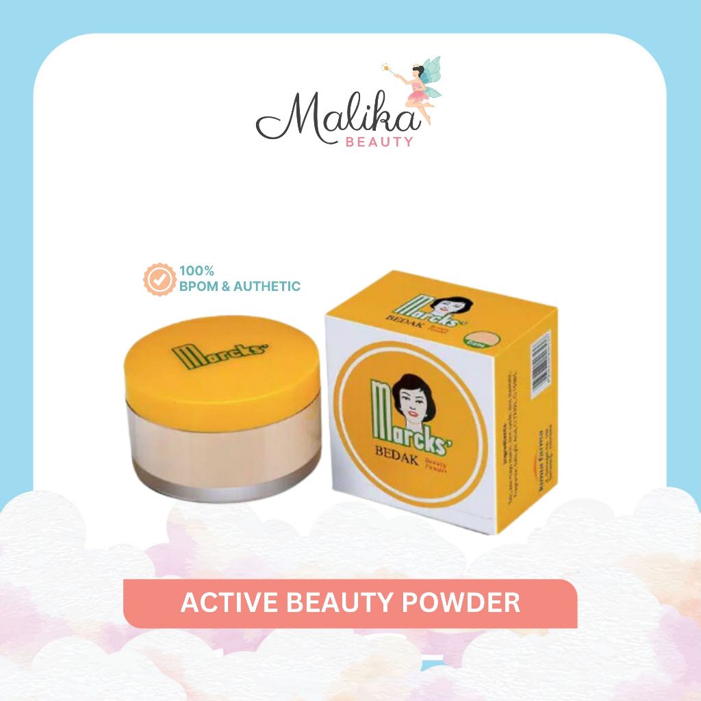 Jual Malika Beauty | MARCKS Active Beauty Powder 20 gr | Bedak Tabur ...