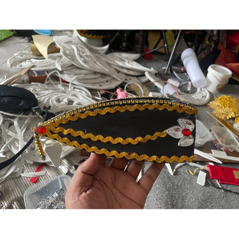 Jual hiasan kepala tari burung raja udang, head pieces tari burung raja ...