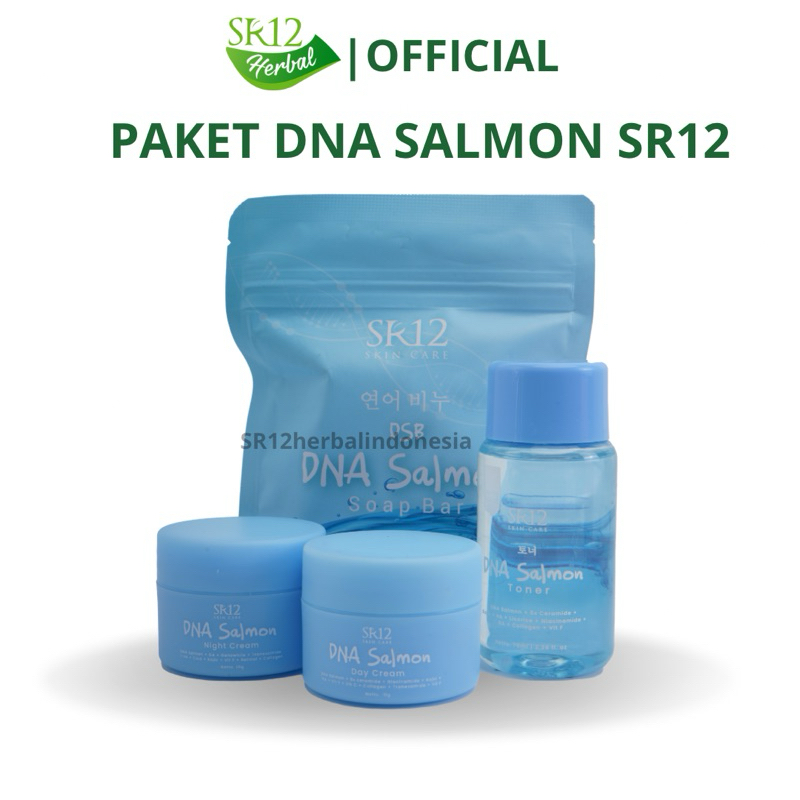 Jual Paket DNA Salmon SR12 Skincare BPOM Pencerah Wajah | Shopee Indonesia