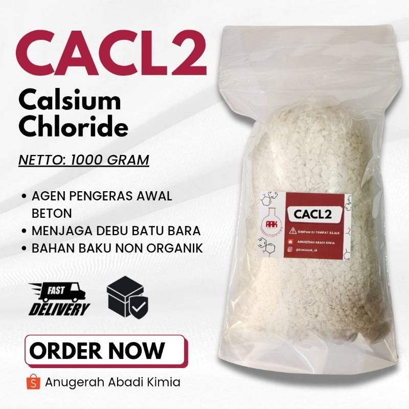 Jual Calcium Chloride / CaCl2 / Kalsium Klorida TEKNIS 1Kg | Shopee ...