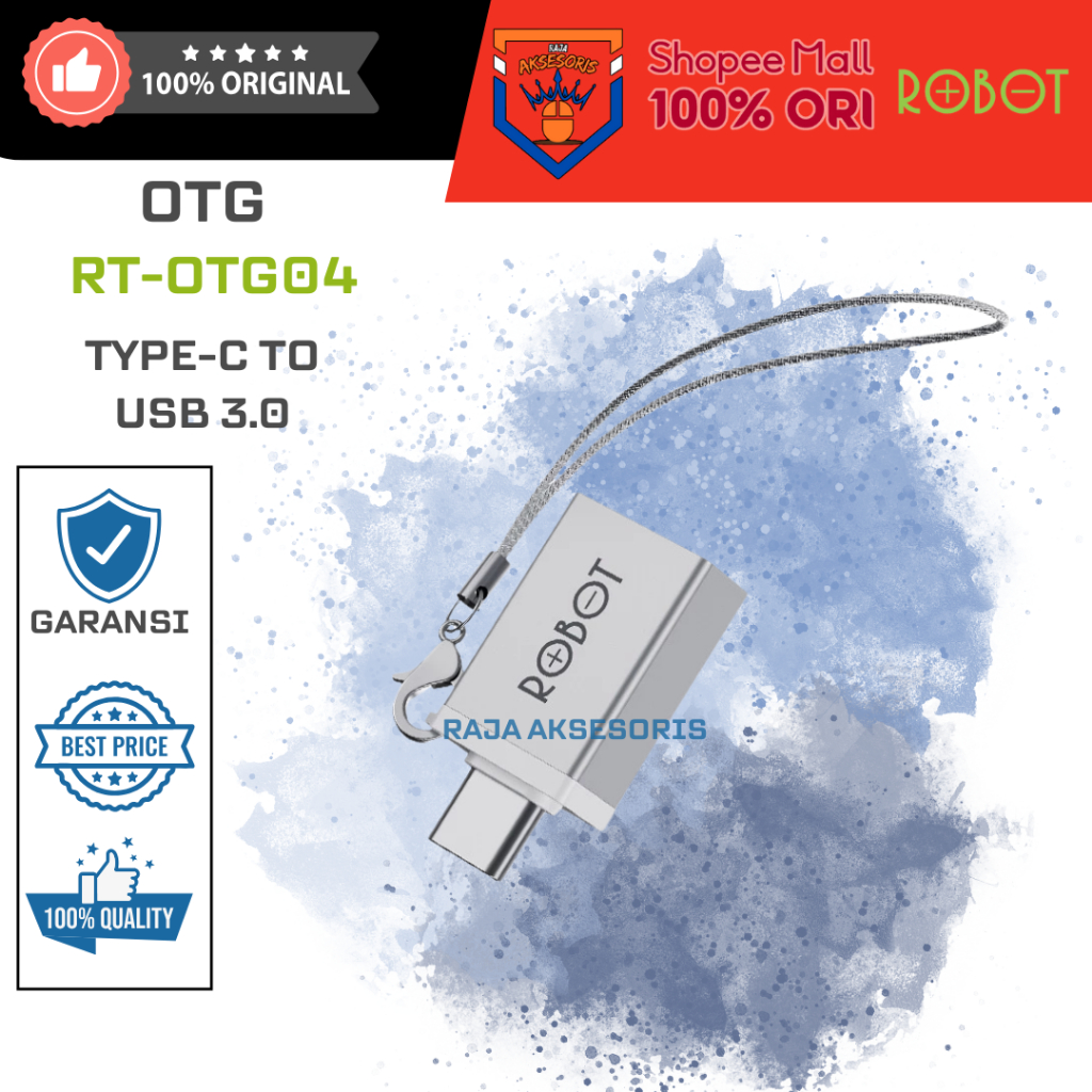 Jual ROBOT OTG Adapter Transmisi Data RT-OTG Type C to USB 3.0 Small ...