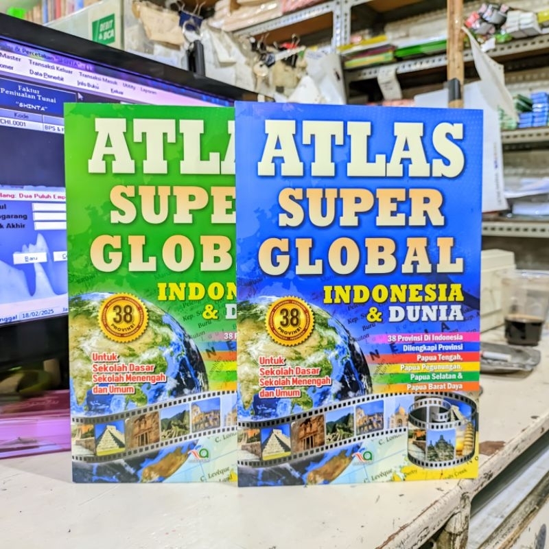 Jual Atlas Lengkap Indonesia Dan Dunia 38 provinsi Ukuran Kecil ...