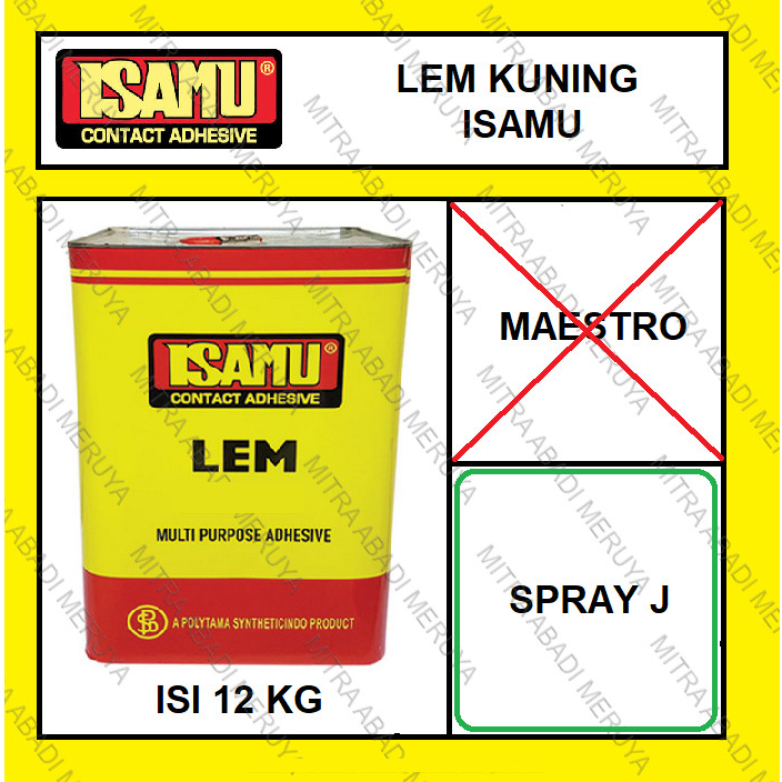Jual Lem ISAMU Spray J Ukuran Blek Lem Kuning Spray Lem Spray | Shopee ...