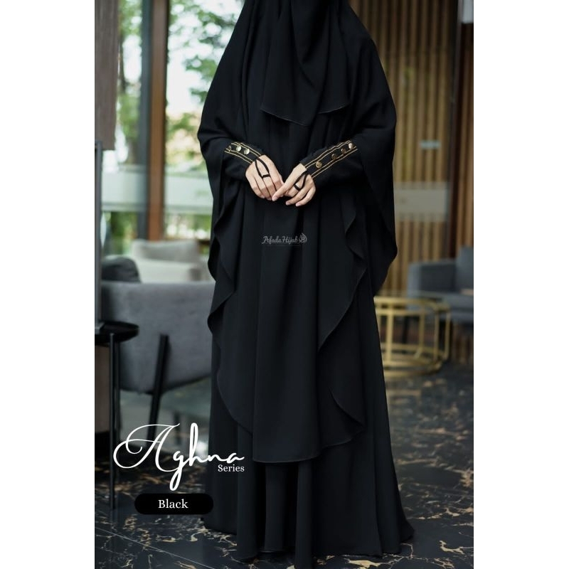 Jual READY Aghna Series Gamis Set Jilbab Instan French Khimar Cadar ...