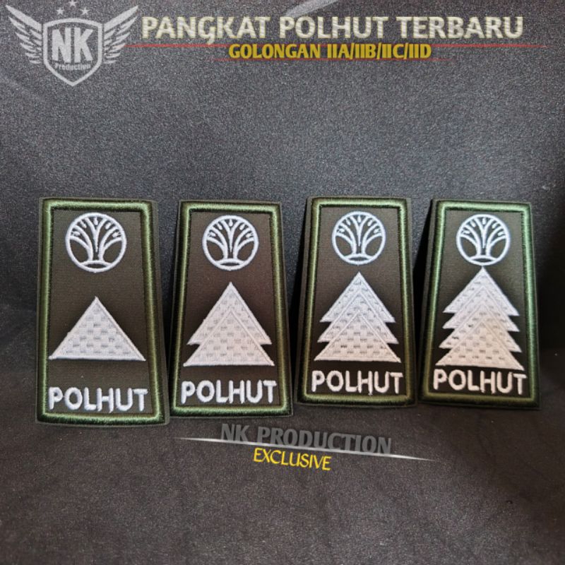 Jual Pangkat Polhut Terbaru Dengan Logo Kementrian Terbaru Golongan 2 ...