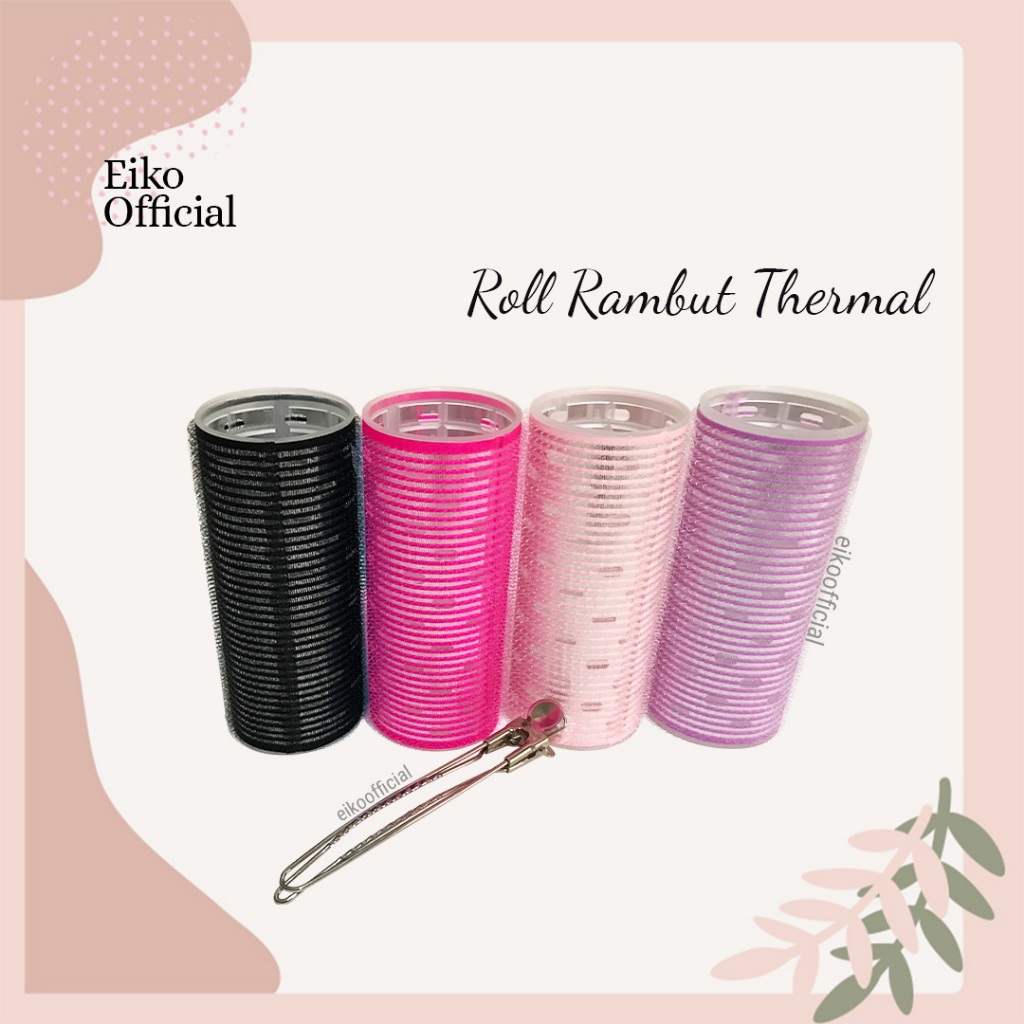 Jual Roll Rambut Jumbo 10cm Free Jepit Stainles L Termal Hair Rollers ...