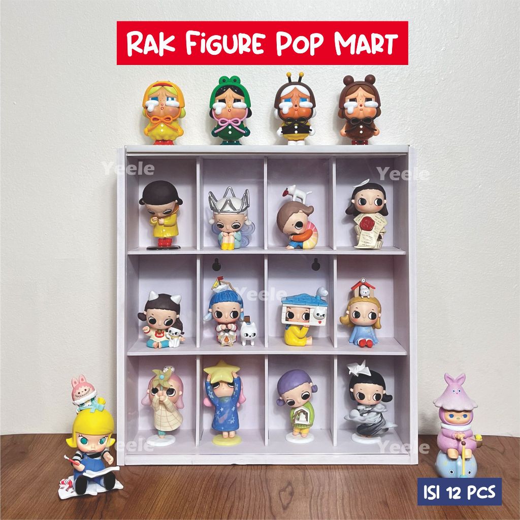 Jual Rak Display gantung figure Pop Mart isi 12 PVC Board akrilik ...