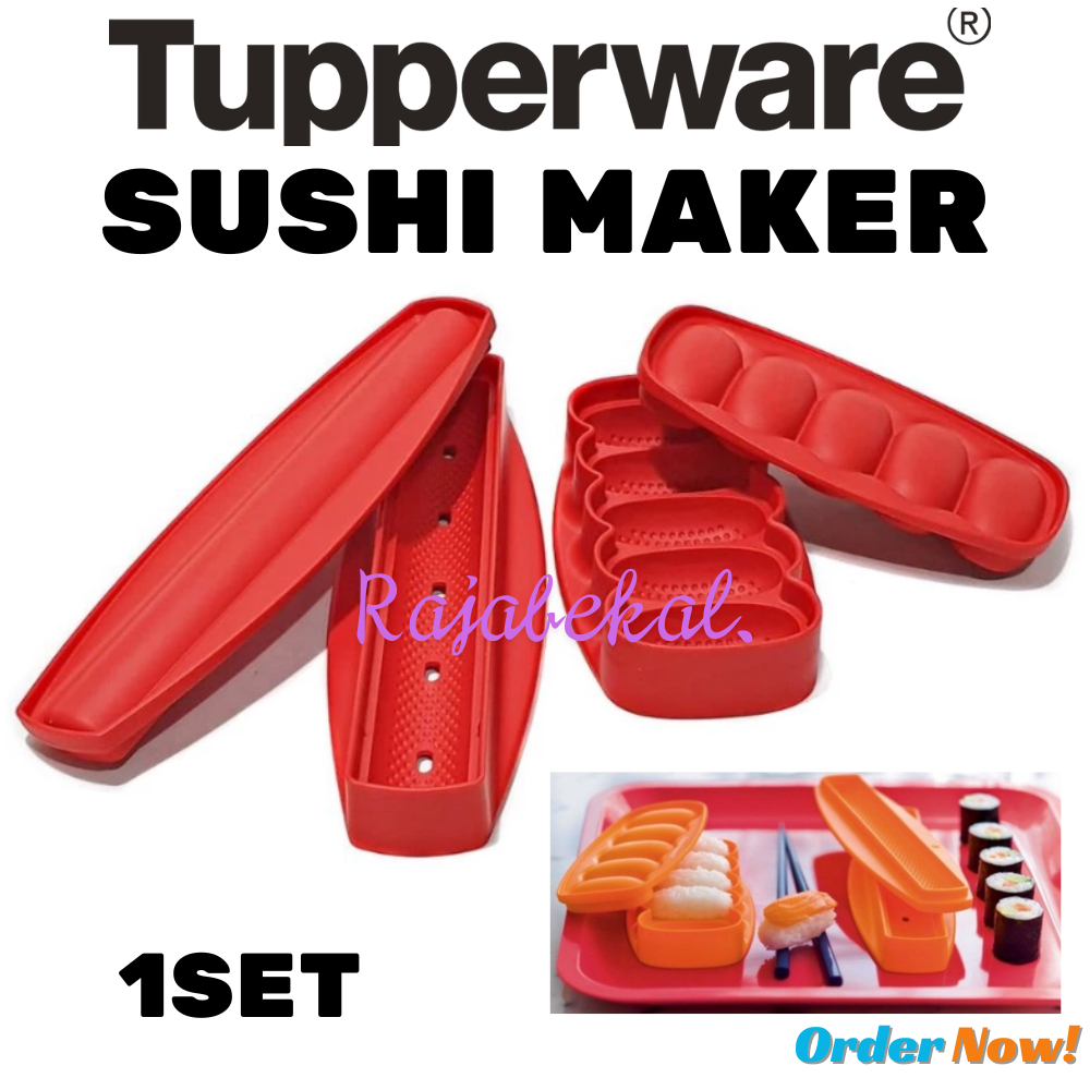 Jual PROMO Tupperware Rock N Roll (2) Cetakan Sushi Maker | Shopee ...