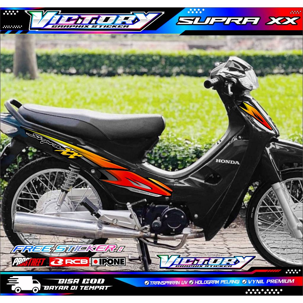 Jual STRIPING VARIASI HONDA SUPRA XX / STIKER LIST MOTOR HONDA SUPRA XX ...