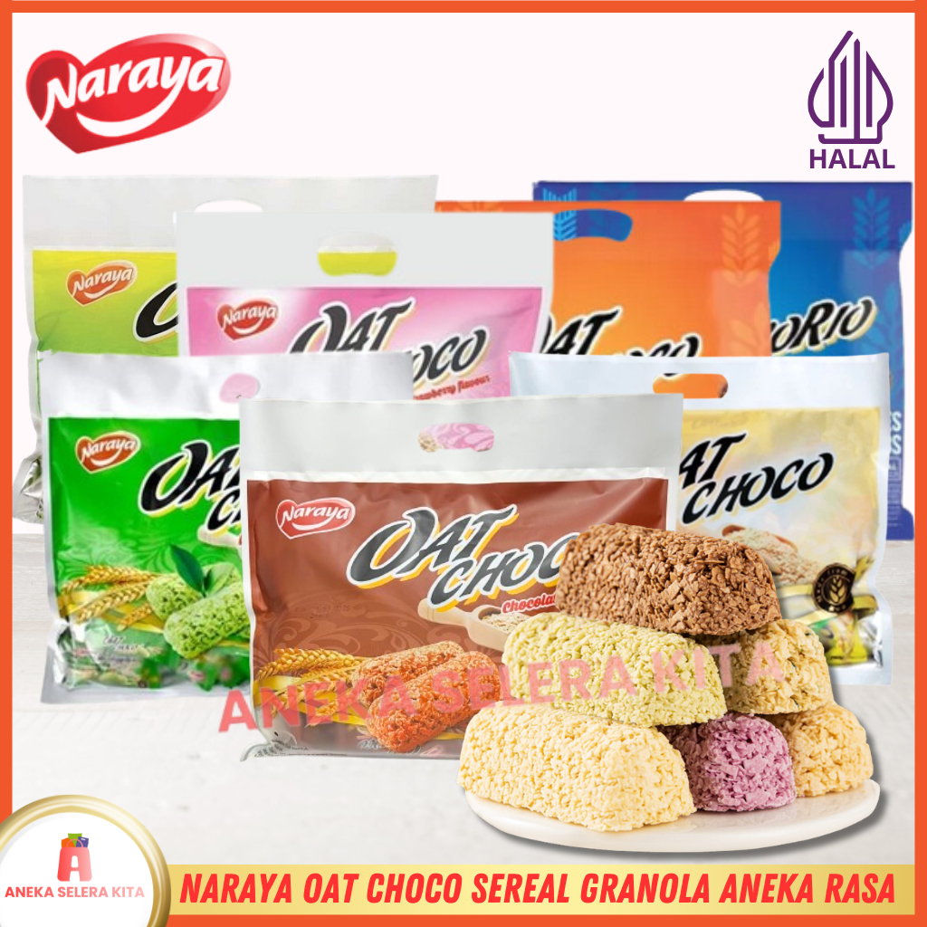 Jual Naraya Oat Choco Seral Granola Oat Rasa Original Chocolate Dan ...