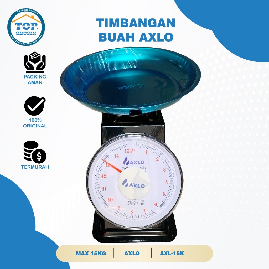 Jual TIMBANGAN BUAH TIMBANGAN JARUM TIMBANG BESI MEREK AXLO A-615/A615 ...