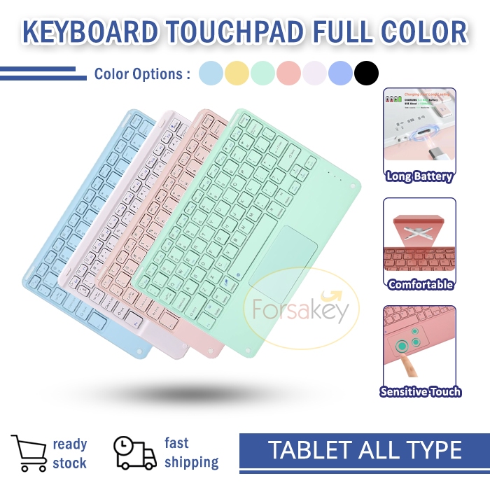 Jual ( 7 PILIHAN WARNA KEYBOARD ) Universal Tab Tablet iPad Laptop PC ...