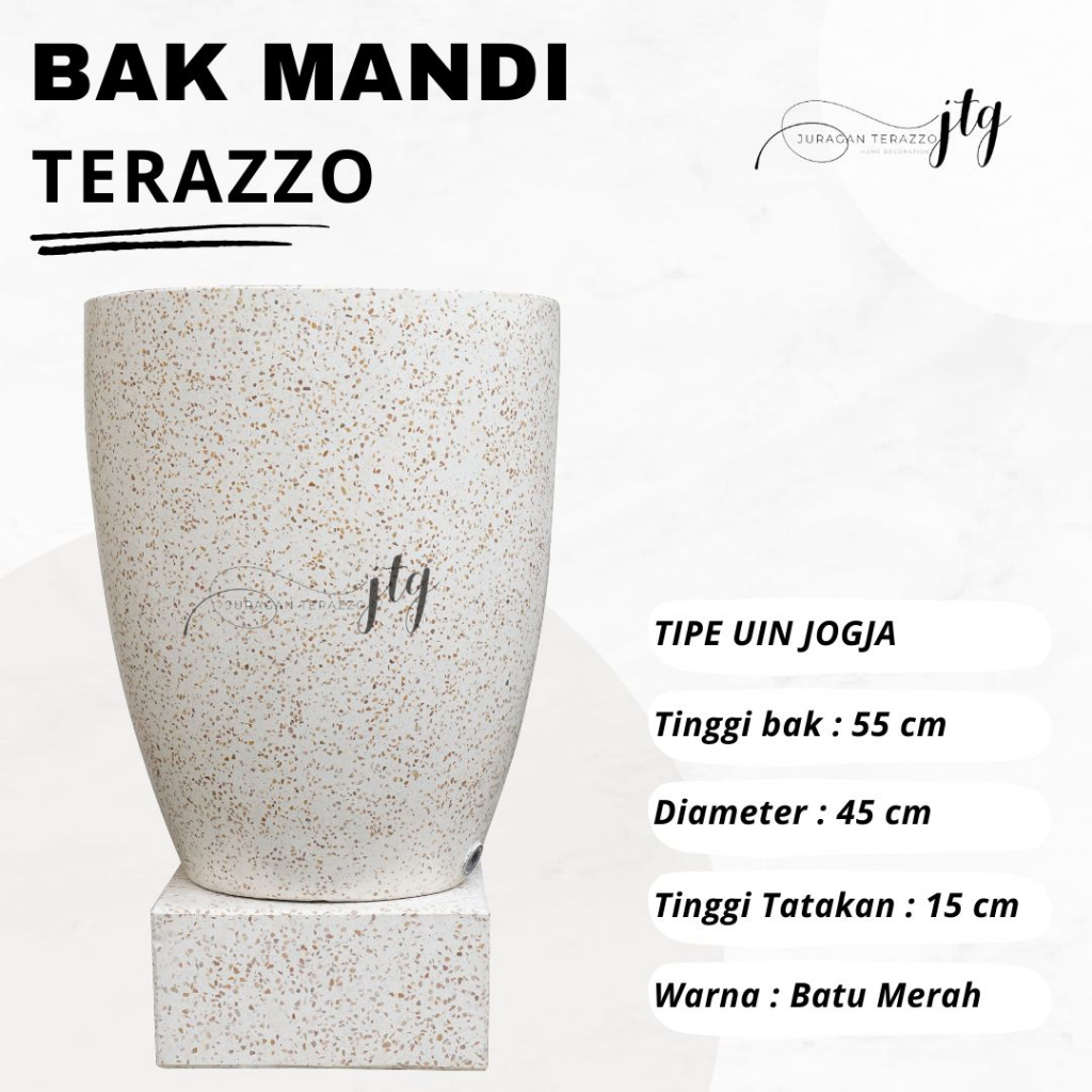 Jual JURAGAN TERAZZO BAK MANDI TERASO TIPE JOGJA BATU MERAH MINIMALIS ...