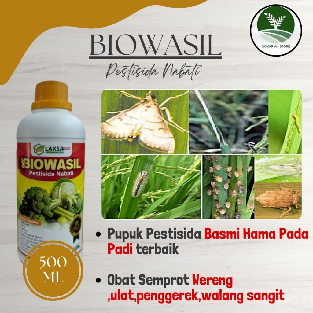 Jual Laksa Biowasil Pestisida Nabati 500 ML Untuk basmi hama tanaman padi terbaik - Obat Semprot ...