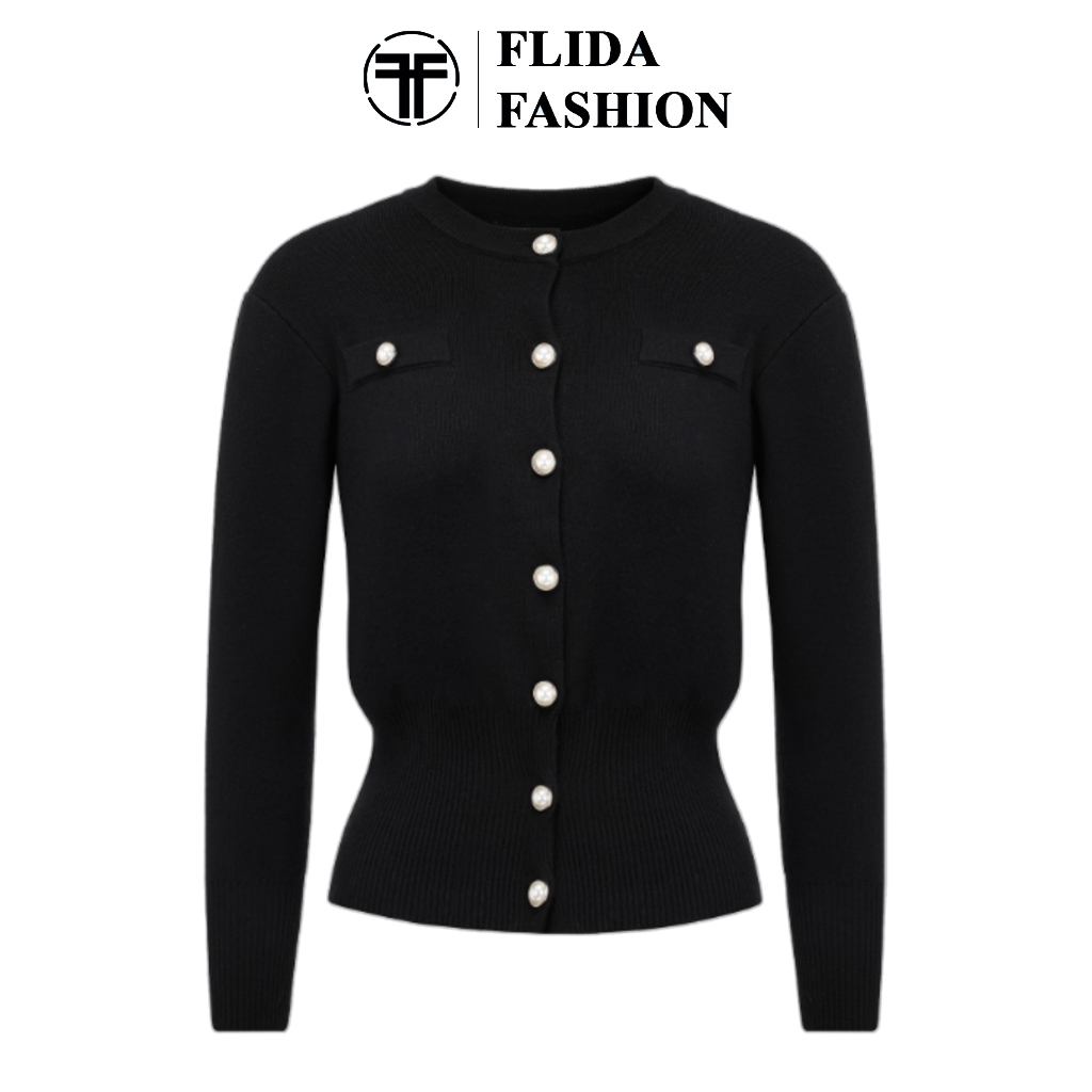 Jual FLIDA FASHION D27 Cardigan Rajut Wanita kancing mutiara | Shopee ...