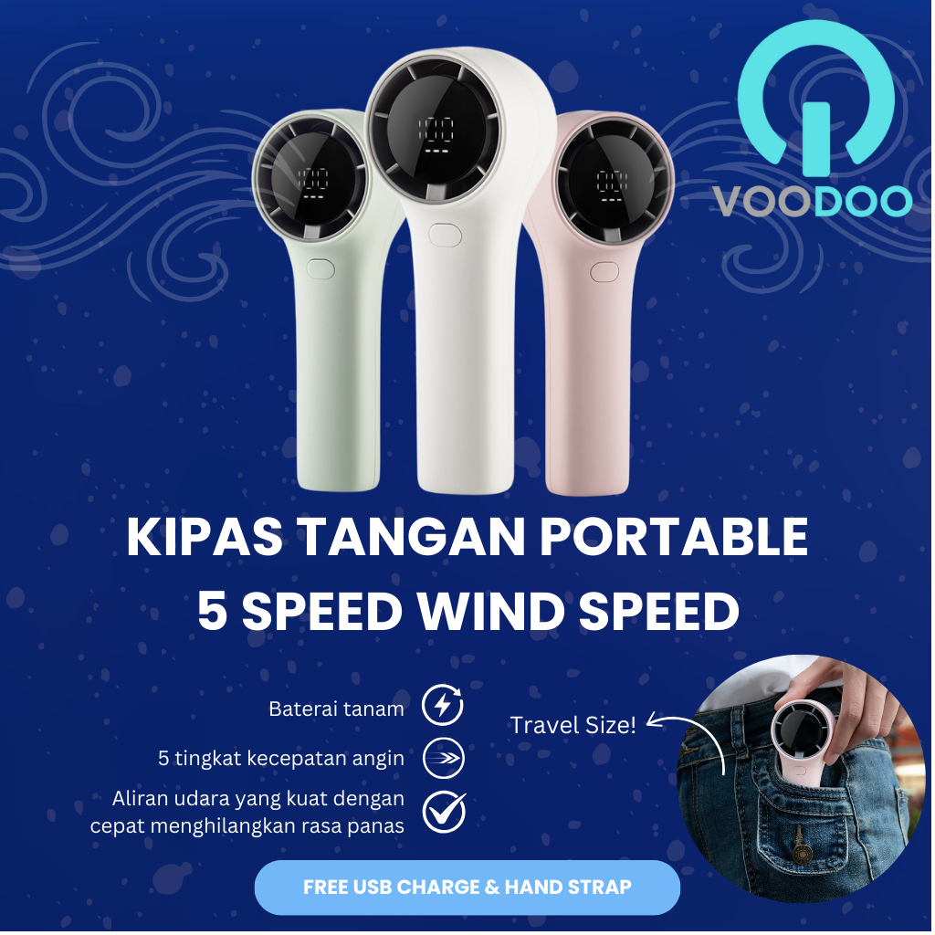 Jual VOODOO KIPAS TANGAN KONSER PORTABLE 5 SPEED WIND KIPAS TANGAN LUCU ...