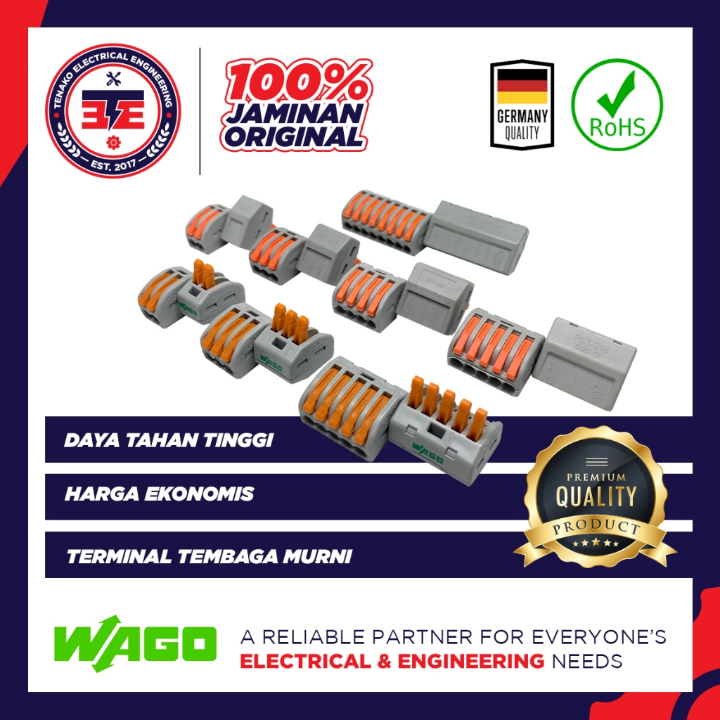Jual Cable Connector PCT 212 213 214 215 218 Soket Konektor Penyambung Kabel Terminal Block ...