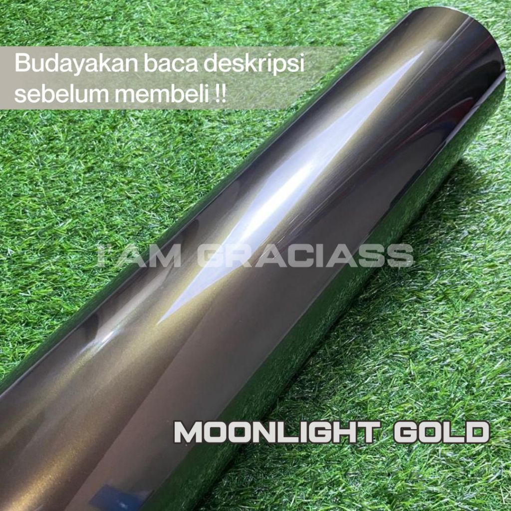 Jual Moonlight Gold pet series sticker motor super premium lebar 50cm ...