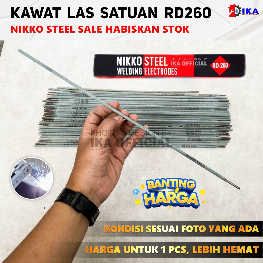 Jual 1 PCS Las Tembaga / Kawat Las Tembaga Nikko Steel Satuan / Kawat ...