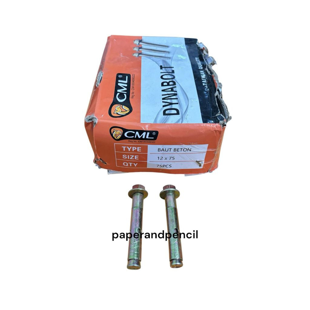 Jual Baut Dynabolt Camel M12 x 75 / Baut Dinabolt Tembok Beton Camel ...