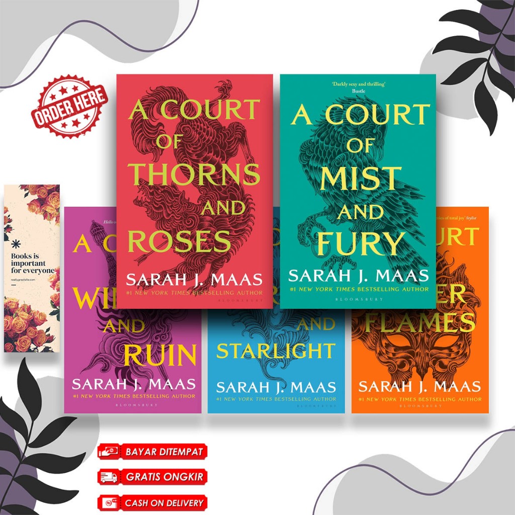 Jual A Court of Thorns and Roses (5 book series) by Sarah J. Maas (English) | Shopee Indonesia