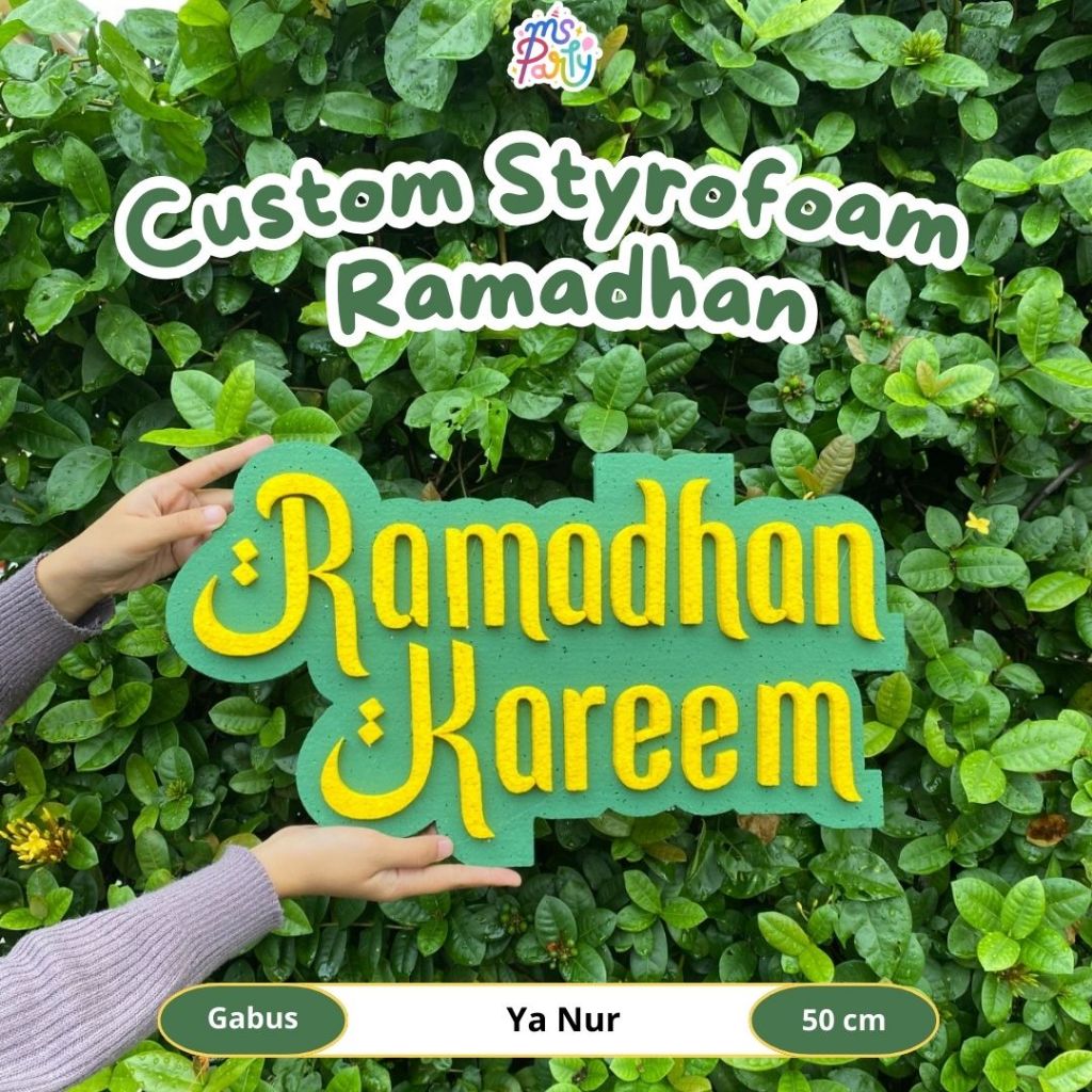 Jual MS PARTY CUSTOM STYROFOAM RAMADHAN EDITION/DEKORASI RAMADHAN ...