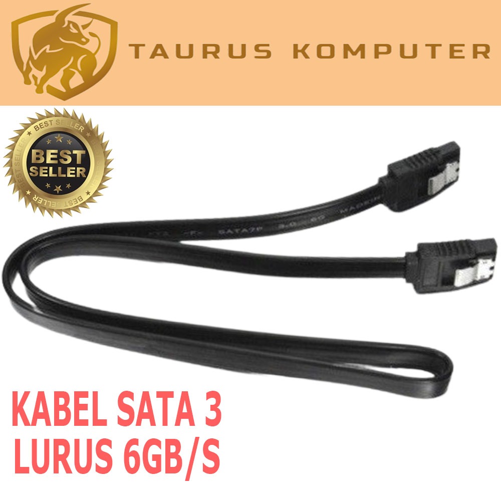 Jual Kabel Data Sata 3.0 6Gpbs Flat Lurus STRAIGHT HDD SSD PC LAPTOP ...