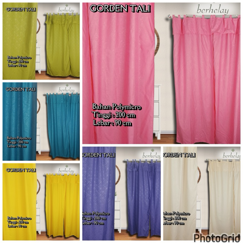 Jual [ PINTU ATAU JENDELA ] GORDEN TALI + PONI POLYMICRO MOTIF EMBOS / EMBOSS / POLOS WARNA MIX ...