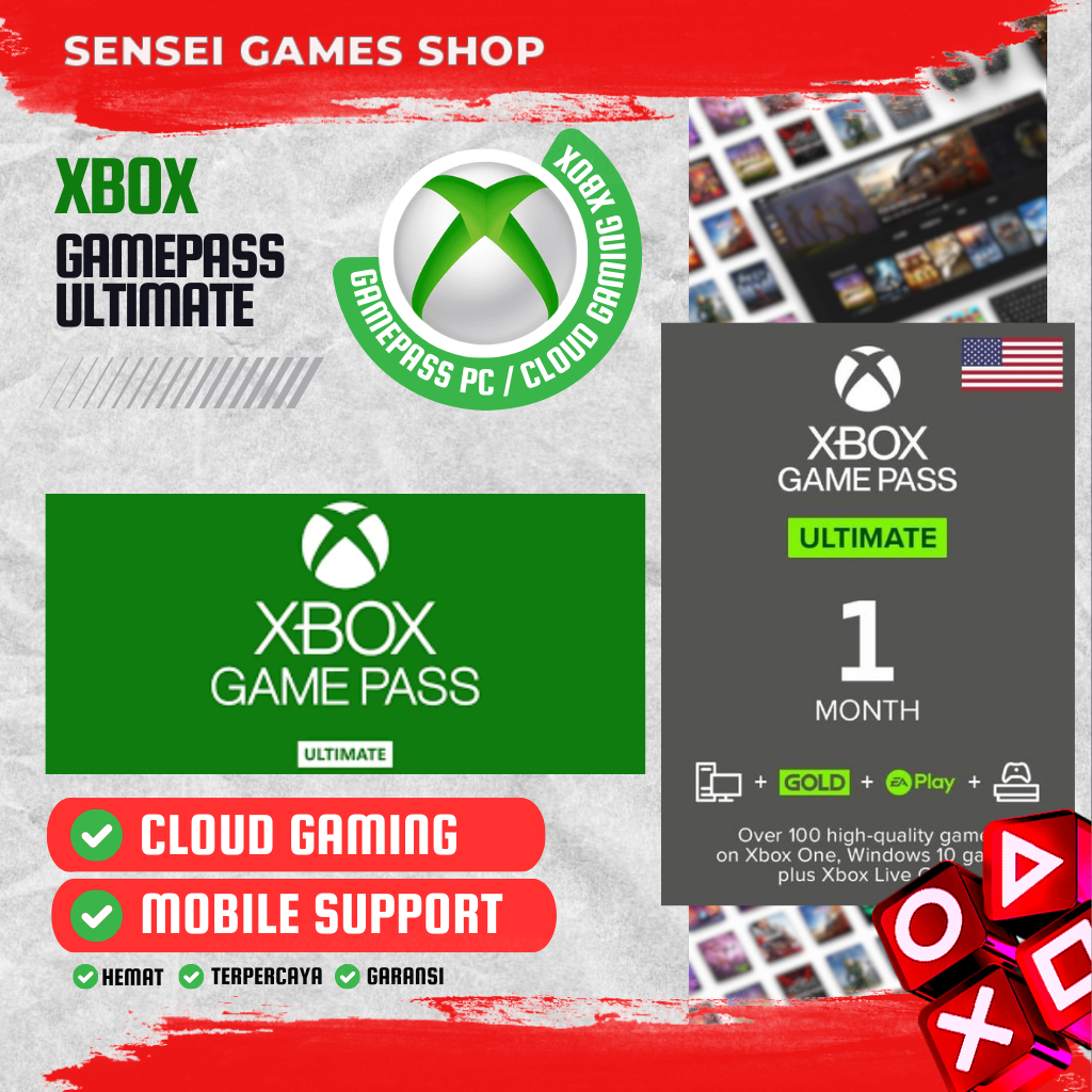 Jual [SUPPORT ANDROID] XBOX GAMEPASS ULTIMATE / GAMEPASS PC / CLOUD ...