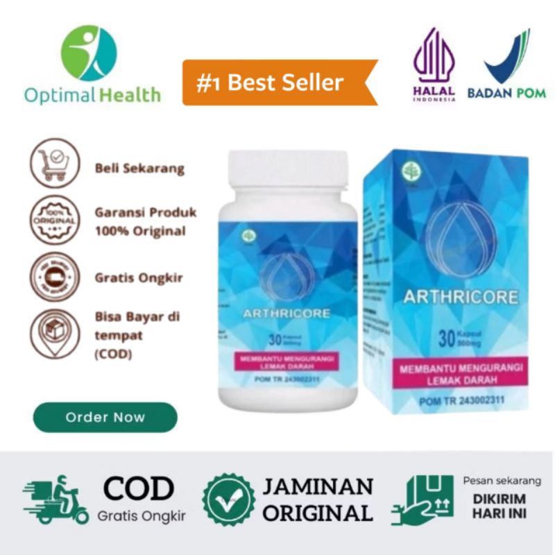 Jual Arthricore Asli Original Herbal Hipertensi Stroke & Kolesterol ...