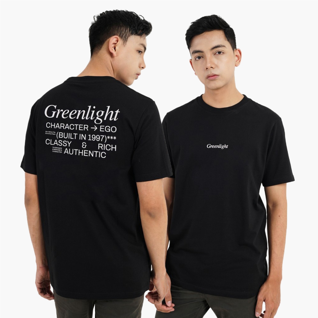 Jual Greenlight Kaos Pria Lengan Pendek Regular Fit Katun Logo Script Anda OL-C351124 | Shopee ...