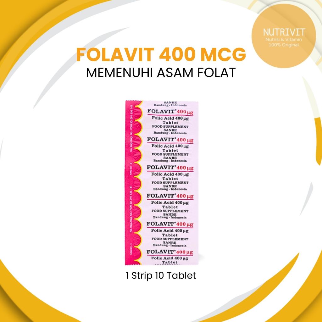 Jual FOLAVIT 400 MCG/ 1 MG | Shopee Indonesia