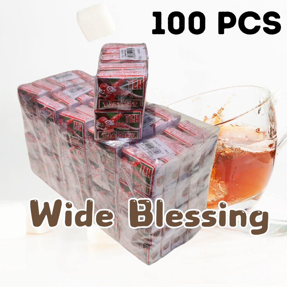 Jual [ 100 Pcs ] Teh Tjatoet Istimewa Hijau 100Pcs / SLOP / Teh Catut ...