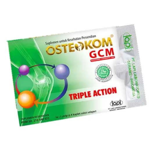 Jual OSTEOKOM GCM STRIP 4 KAPLET | Shopee Indonesia