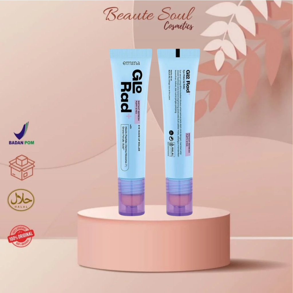 Jual Emina Glo Rad+ Eye Wake Up Roller ~Beaute Soul~ | Shopee Indonesia