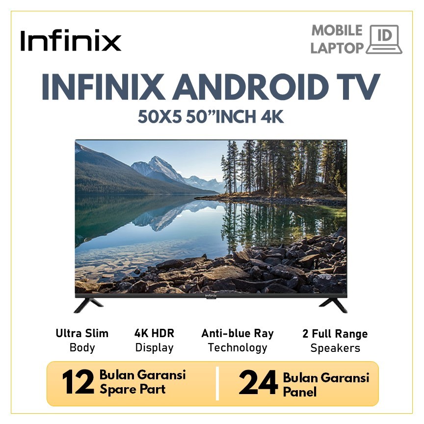 Jual Infinix Smart TV 50X5 50" Inch 4K Android Digital Dolby Ultra Slim ...