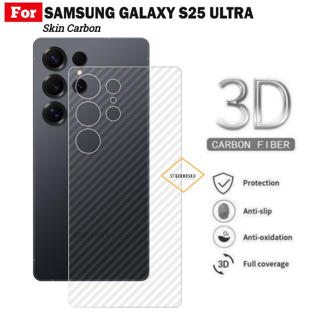 Jual Skin Carbon Samsung Galaxy S25 Ultra S25+ 5G Garskin Anti Jamur ...