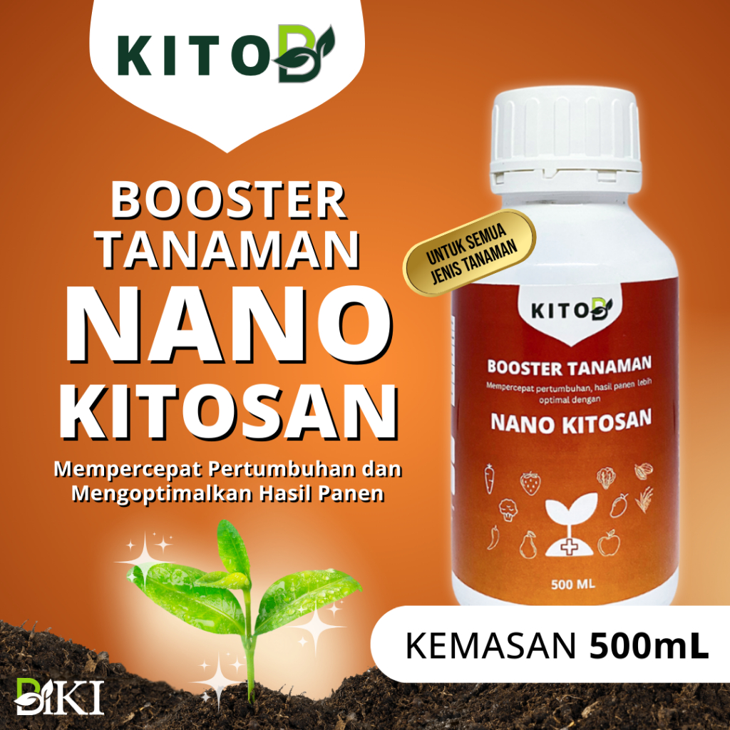 Jual KitoB Nano Kitosan Booster Tanaman Berbahan Alami 500 mL | Shopee ...