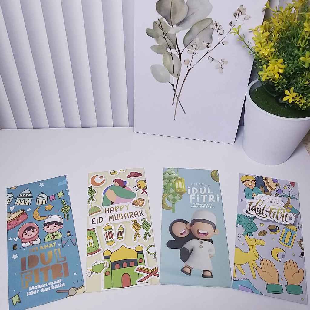 Jual Amplop Lebaran Premium Edisi 2025 Motif Pattern Kartun Islamic ...