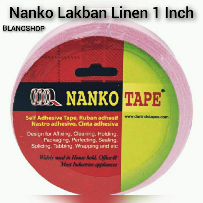 Jual Nanko Lakban Linen Pink 1 Inch | Shopee Indonesia