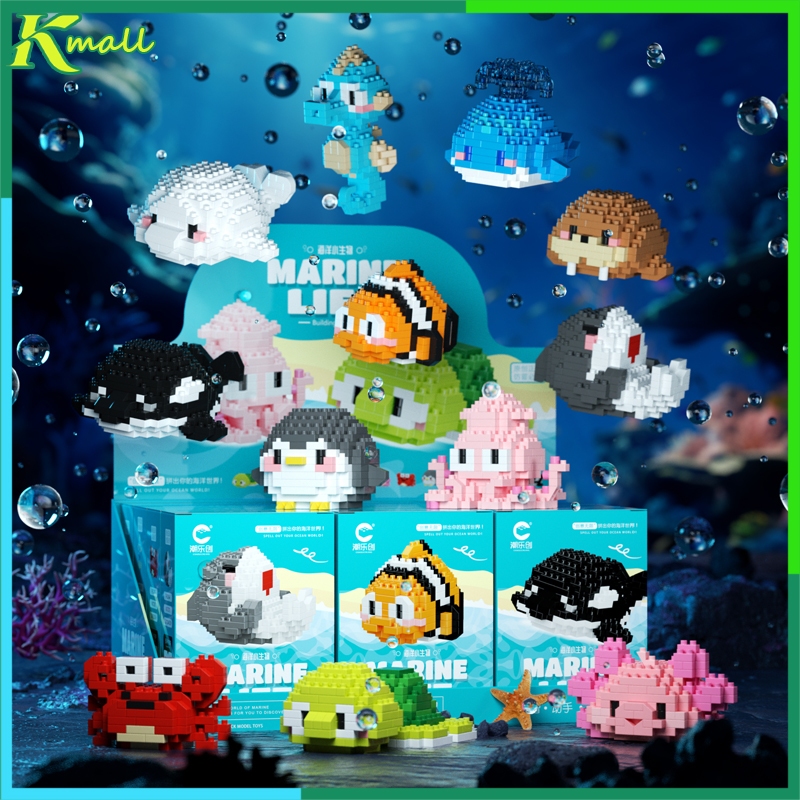 Jual Nano Block Mainan Edukasi Small Bricks Kehidupan Laut Susun ...