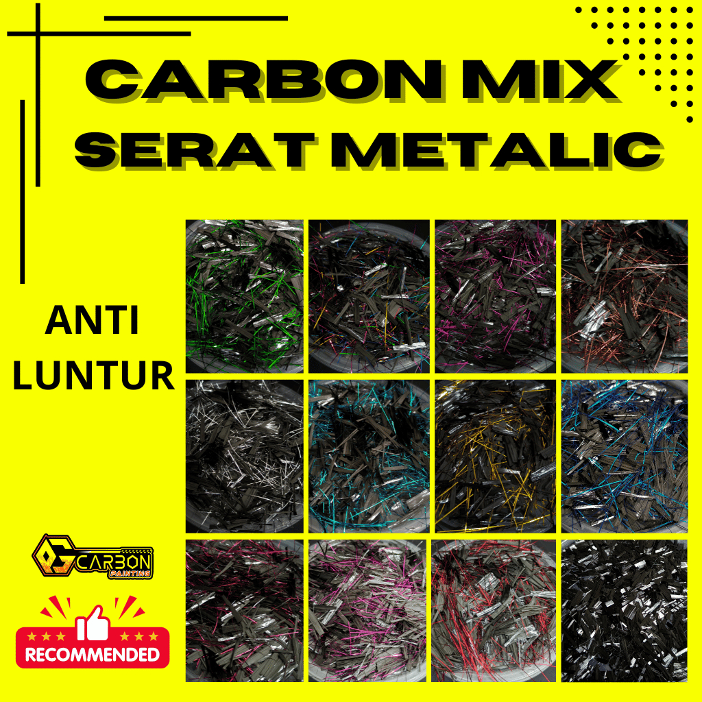 Jual SERAT CARBON FORGED MIX METALIC WARNA ANTI LUNTUR TIDAK PUDAR ...