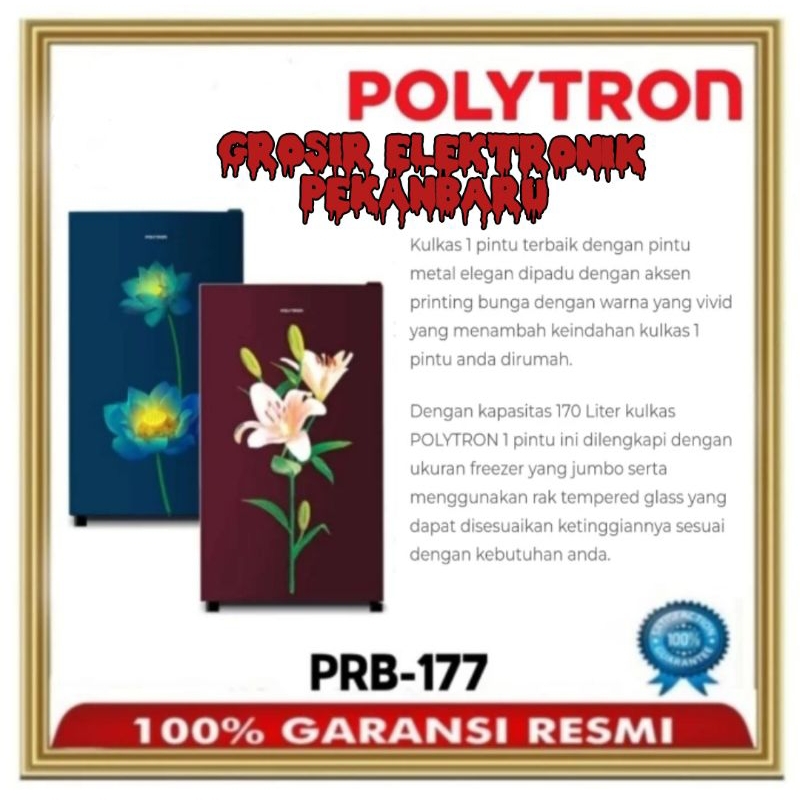 Jual KULKAS POLYTRON 1 PINTU PRB-177 GARANSI RESMI | Shopee Indonesia