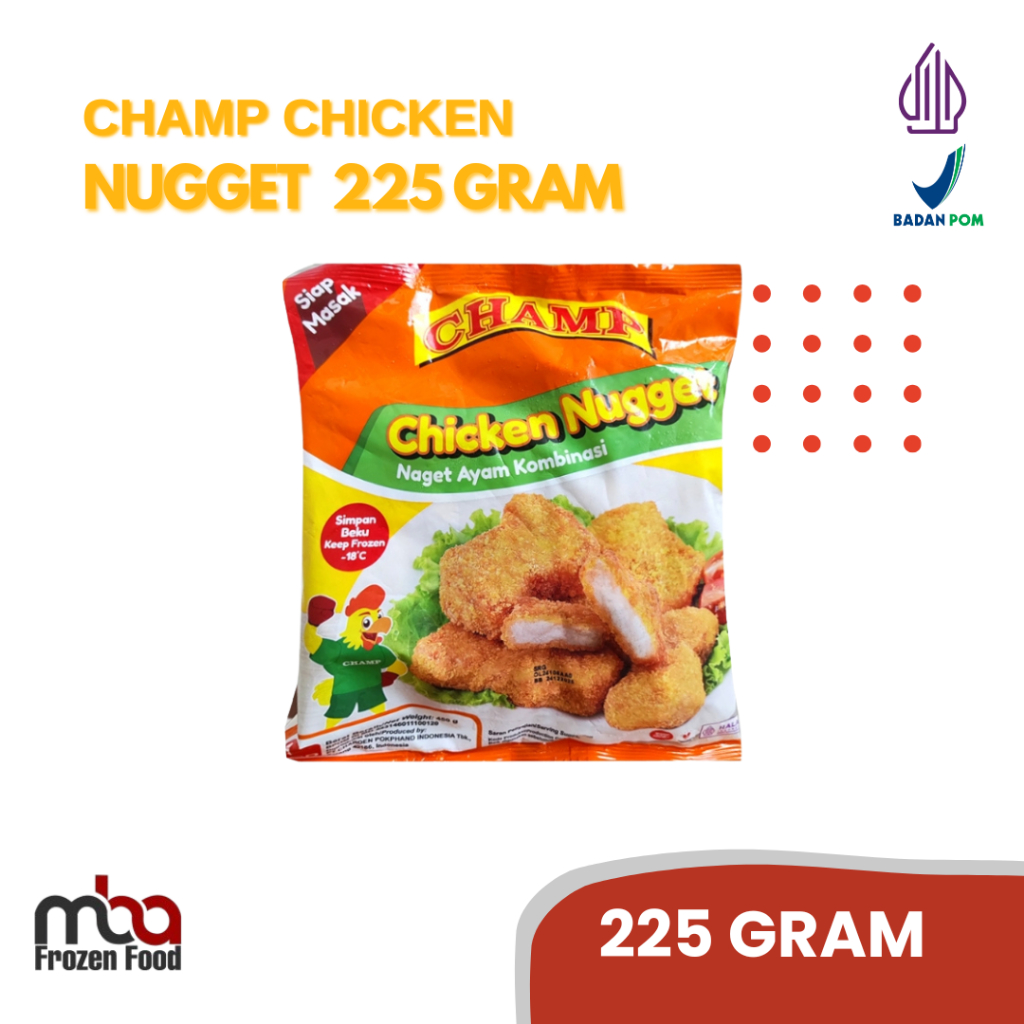 Jual Champ Nugget 225 gr /Nugget /AyamTepung /Frozenfood /Nugget Ayam ...